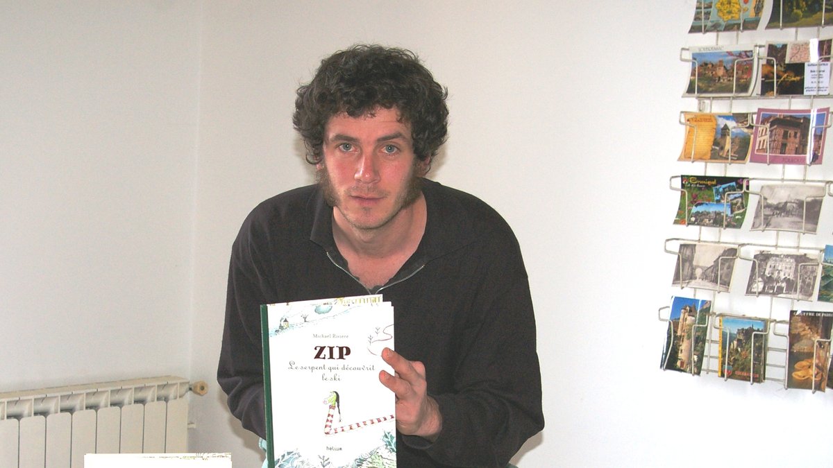 Aubin. Michaël Rivière présente "Zip le serpent qui découvrit la neige ...