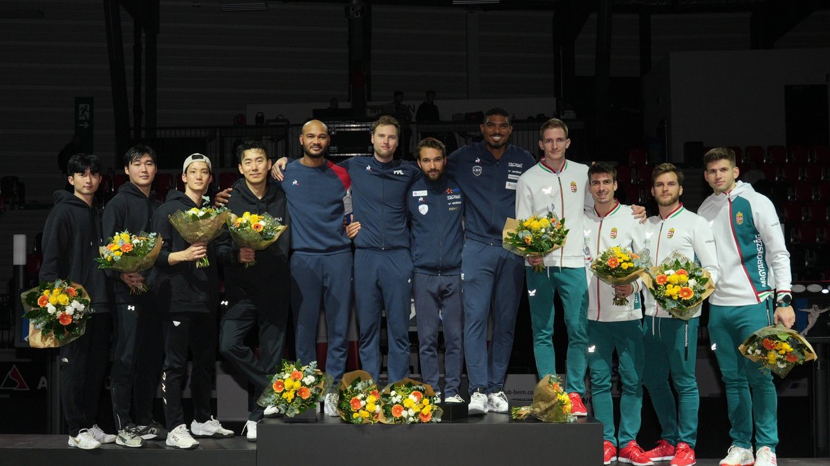 Escrime : Alexandre Bardenet et l'équipe de France en or en coupe du ...