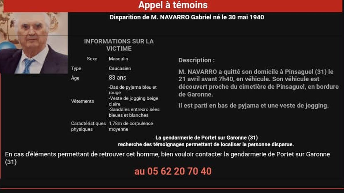 Disparition inquiétante : un homme de 83 ans part de chez lui en pyjama ...
