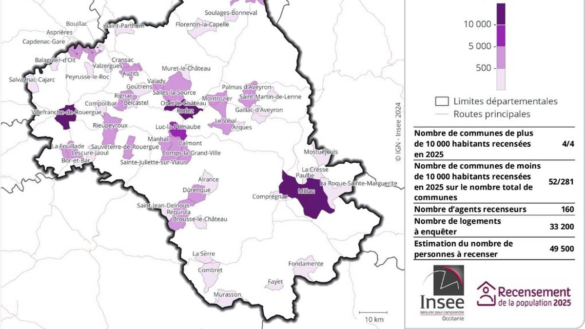 CARTE. Un large recensement s'organise en Aveyron jusqu'en février ...