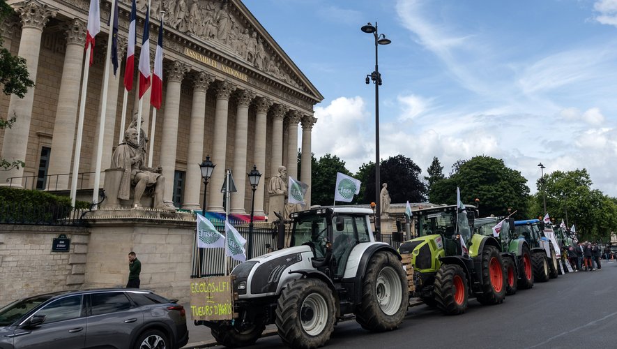 Colère des agriculteurs : FDSEA et JA devant l’Assemblée nationale pour défendre la loi Duplomb ...